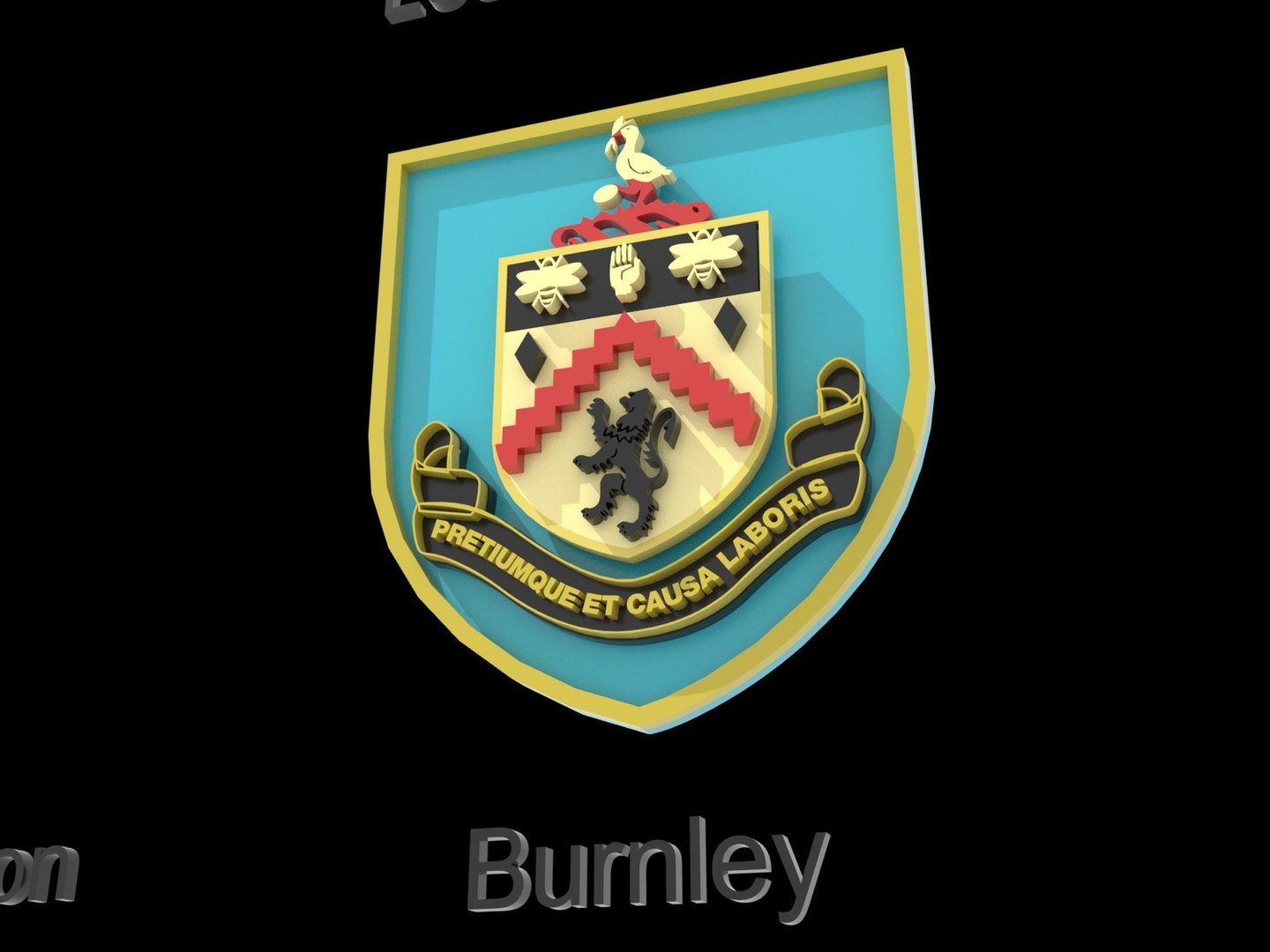 Burnley FC Key Chan Logo Printable And Renderable Model - TurboSquid ...