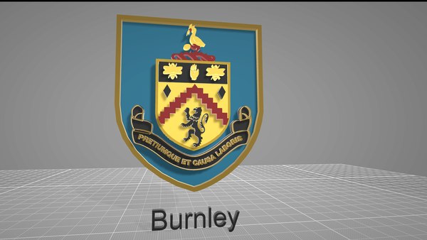 modelo 3d Logotipo de Burnley FC Key chan imprimible y renderizable ...