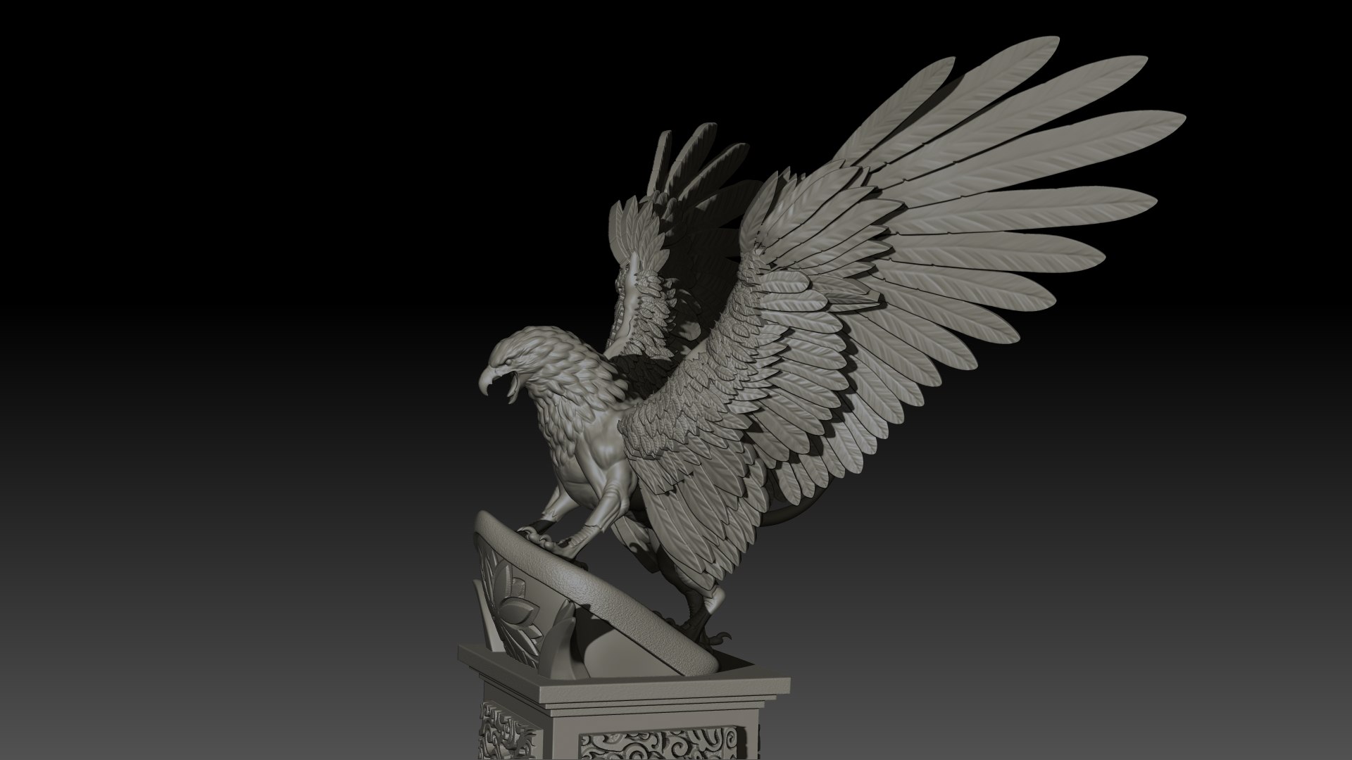3D Griffon High Poly For 3d Print - TurboSquid 2395729