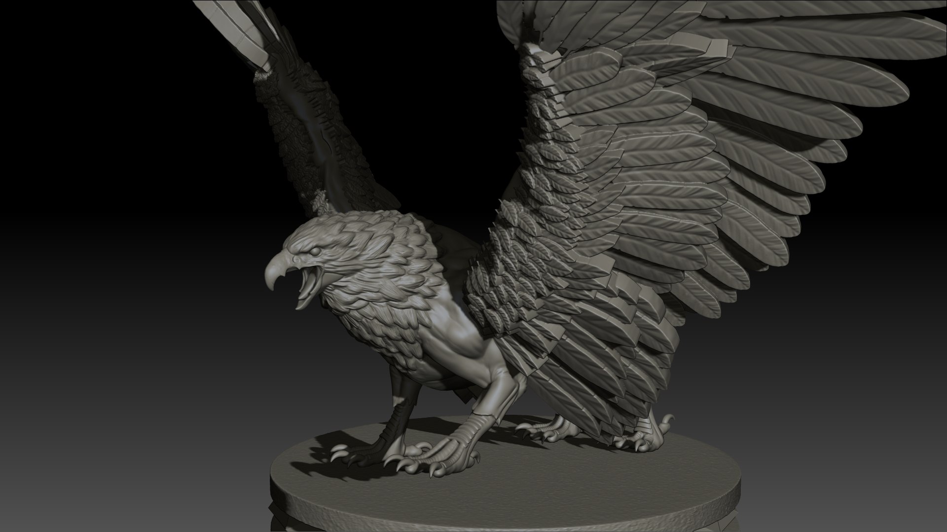 3D Griffon High Poly For 3d Print - TurboSquid 2395729