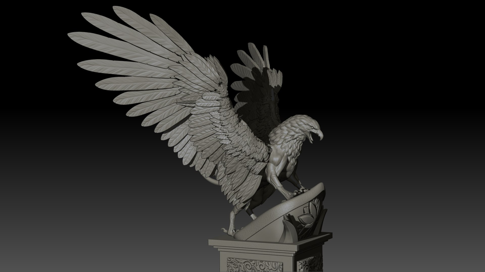 3D Griffon High Poly For 3d Print - TurboSquid 2395729