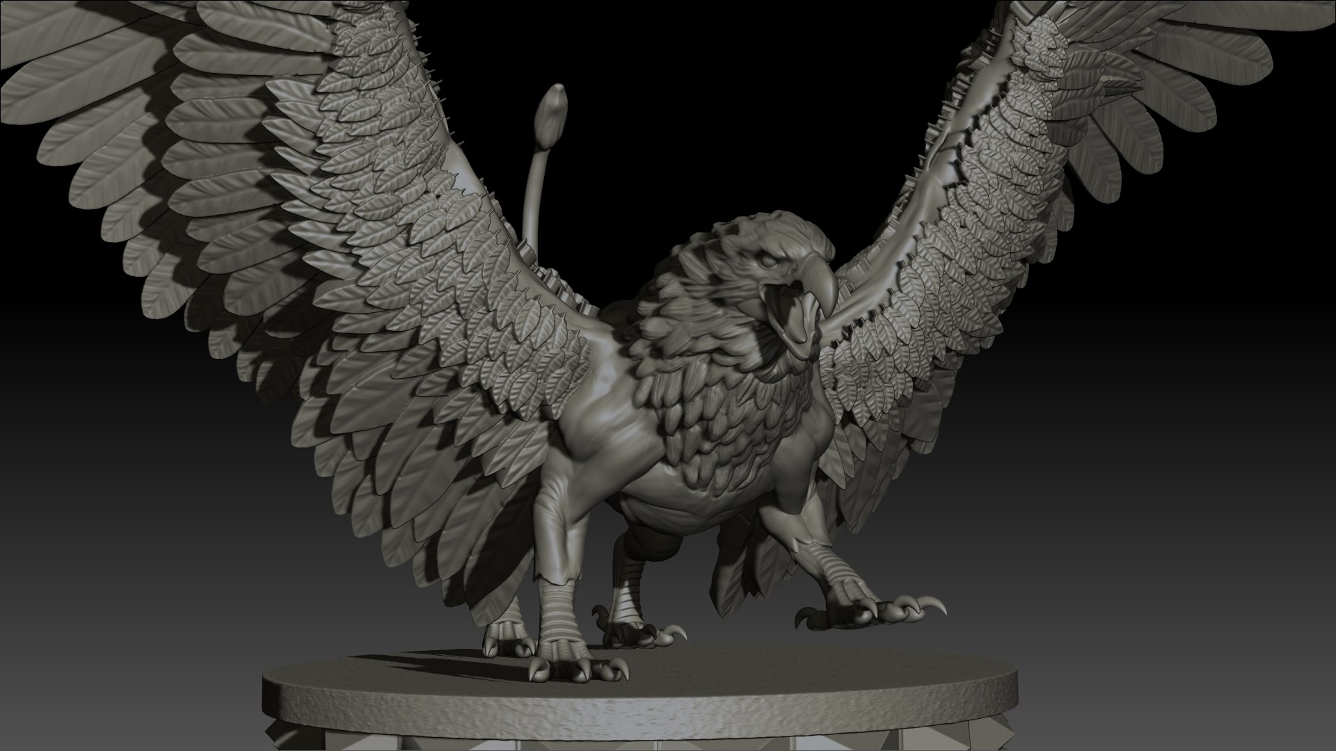 3D Griffon High Poly For 3d Print - TurboSquid 2395729