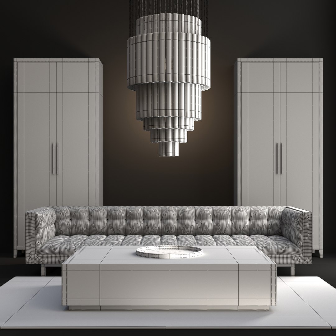 3D Restoration Hardware Set Model - TurboSquid 1459990