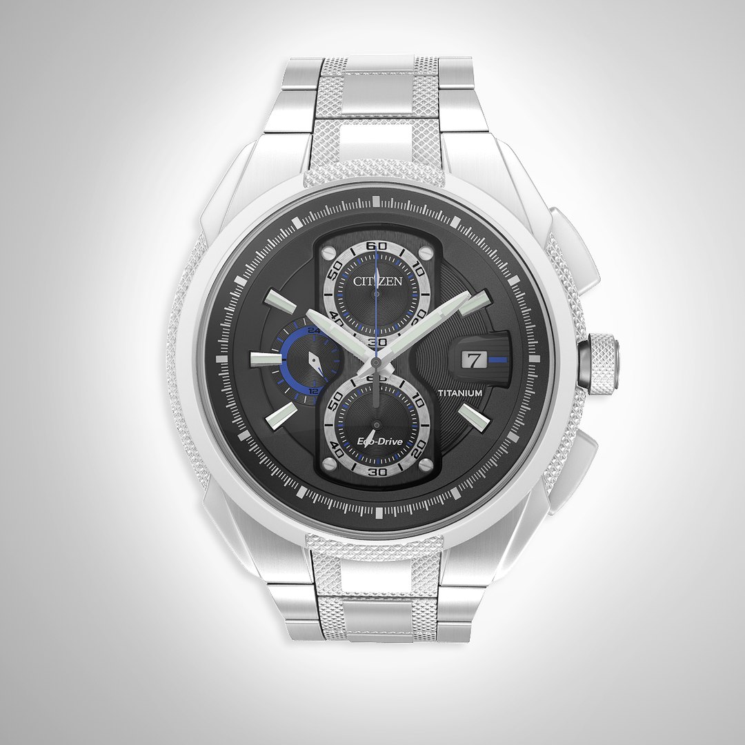 Citizen Watch Super Titanium 3d Max
