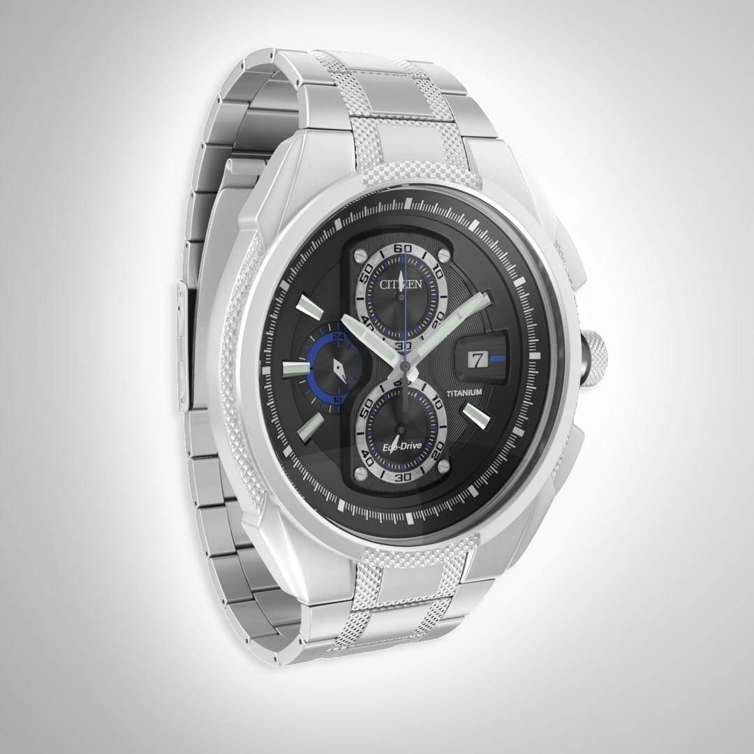 Citizen Watch Super Titanium 3d Max