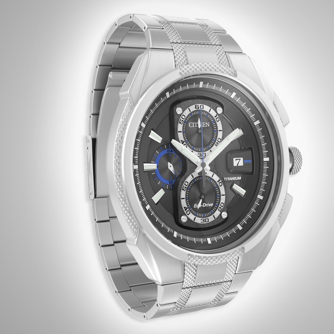 Citizen Watch Super Titanium 3d Max