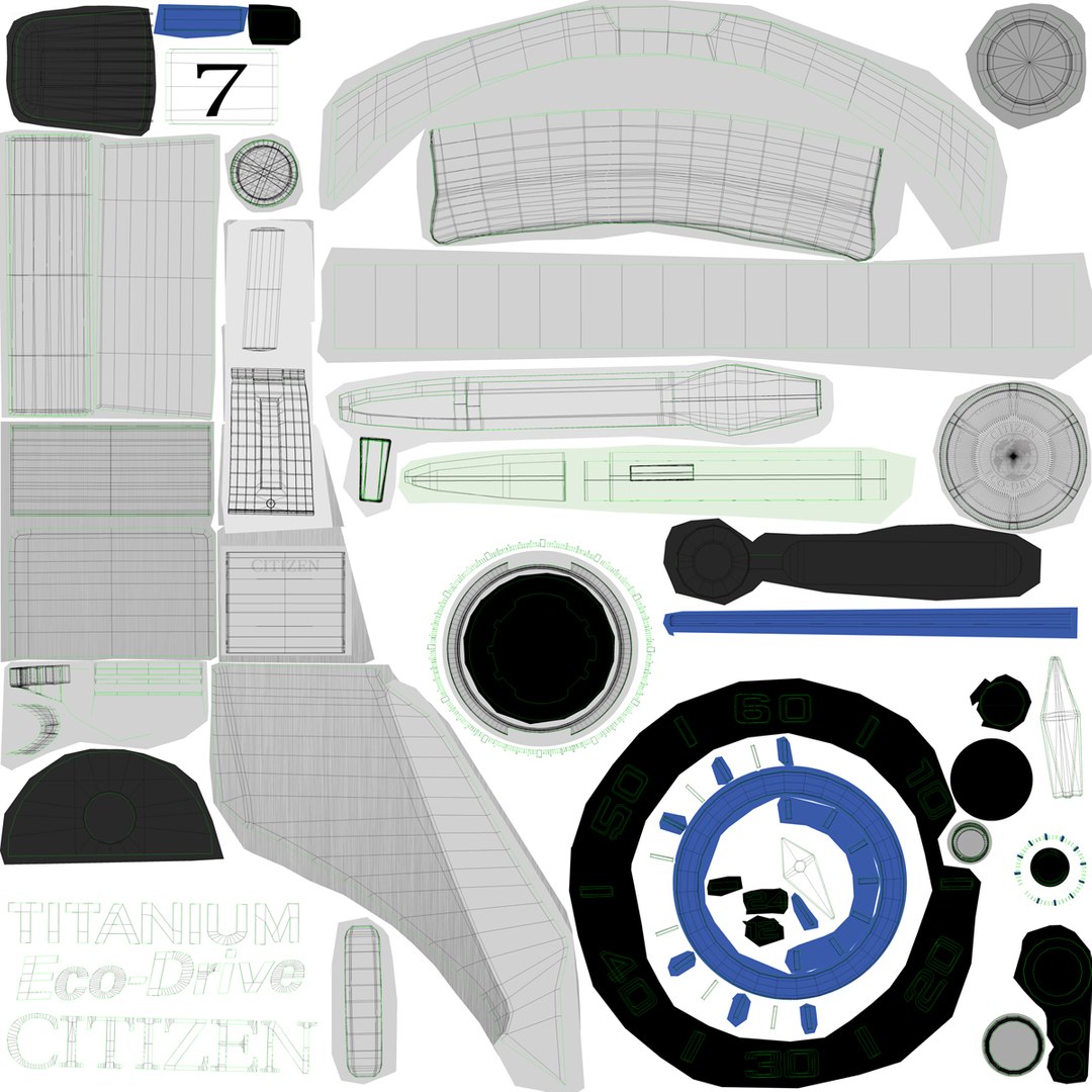 Citizen Watch Super Titanium 3d Max