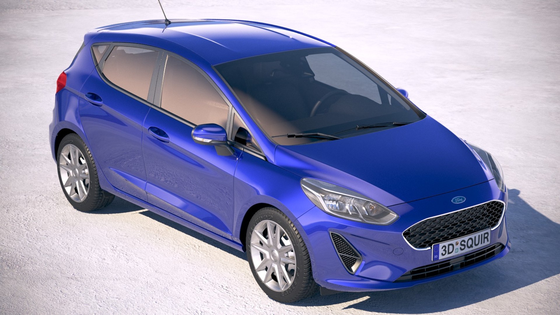 Fiesta Style 5-door 3D Model - TurboSquid 1226547