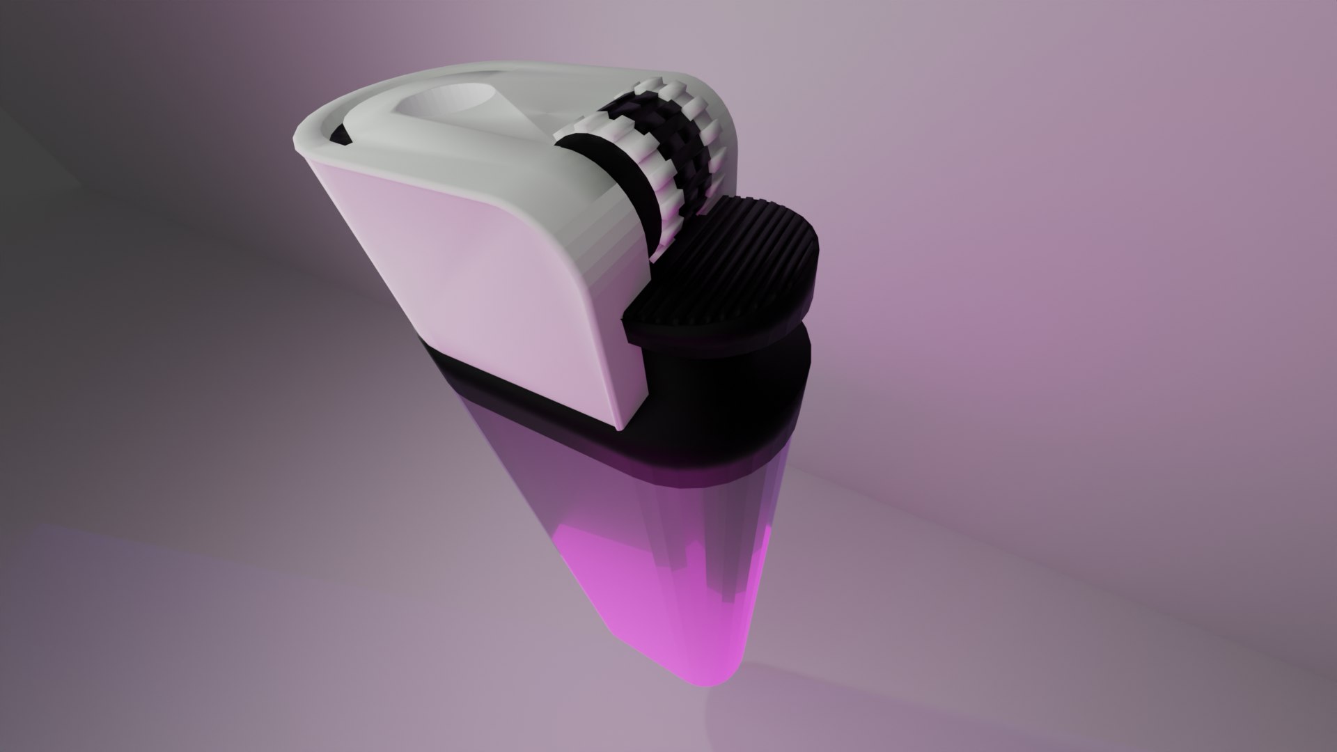 3D model Low Poly Game-Ready Lighter Transparent - TurboSquid 1980064