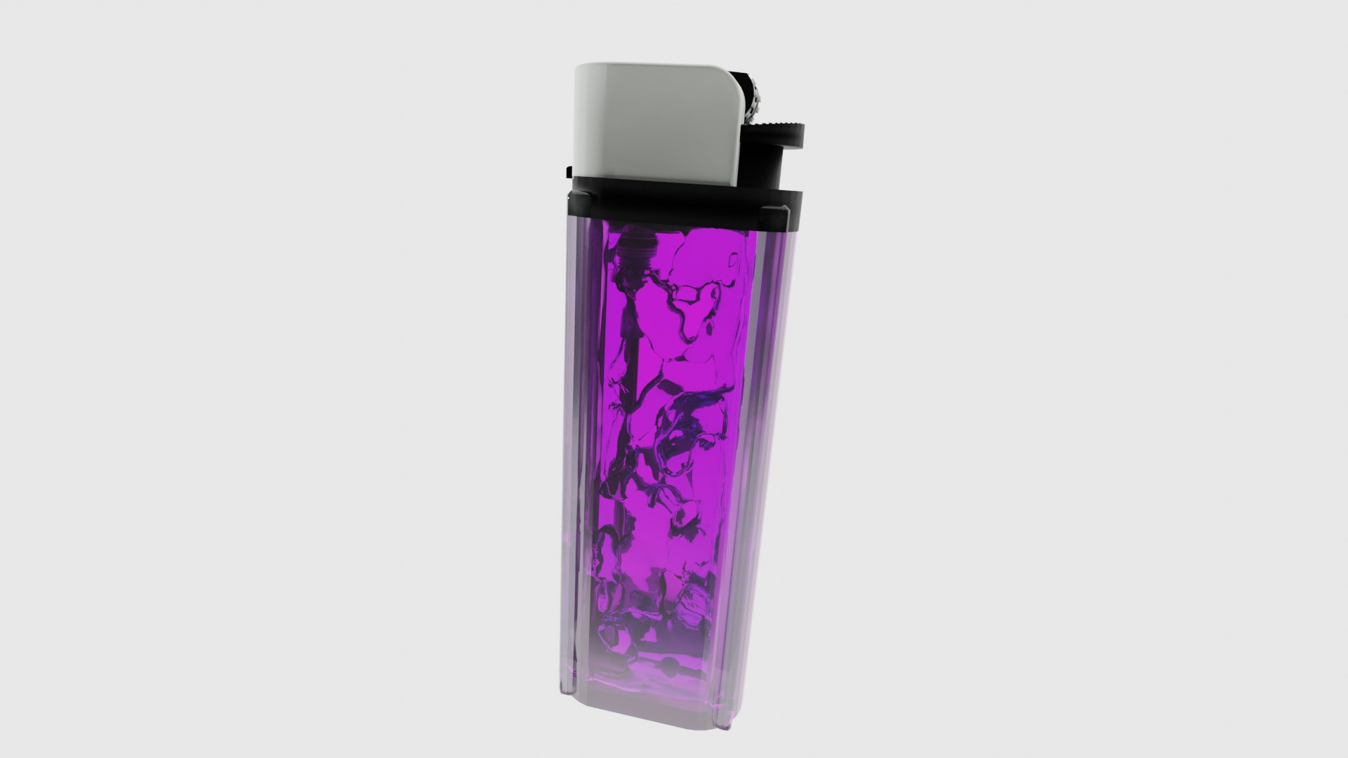 3D model Low Poly Game-Ready Lighter Transparent - TurboSquid 1980064