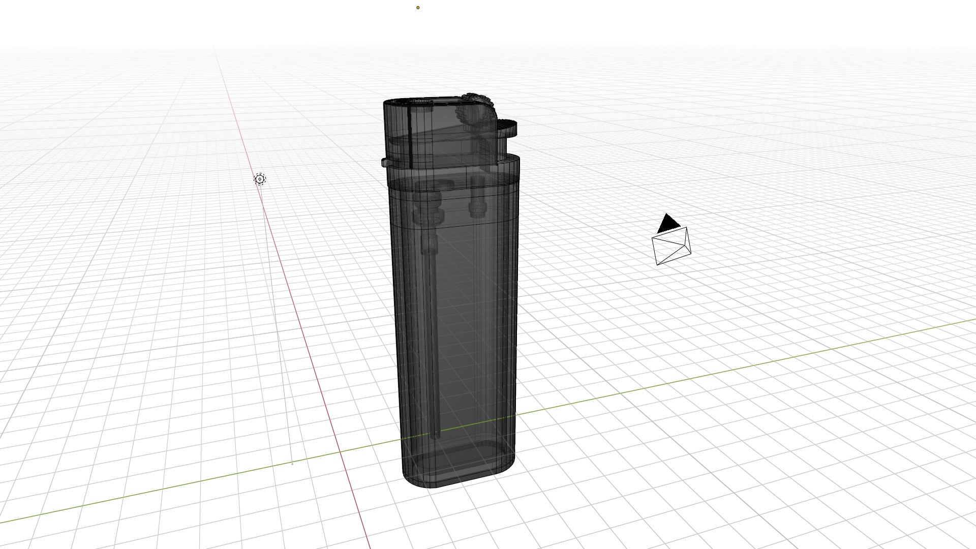 3D model Low Poly Game-Ready Lighter Transparent - TurboSquid 1980064