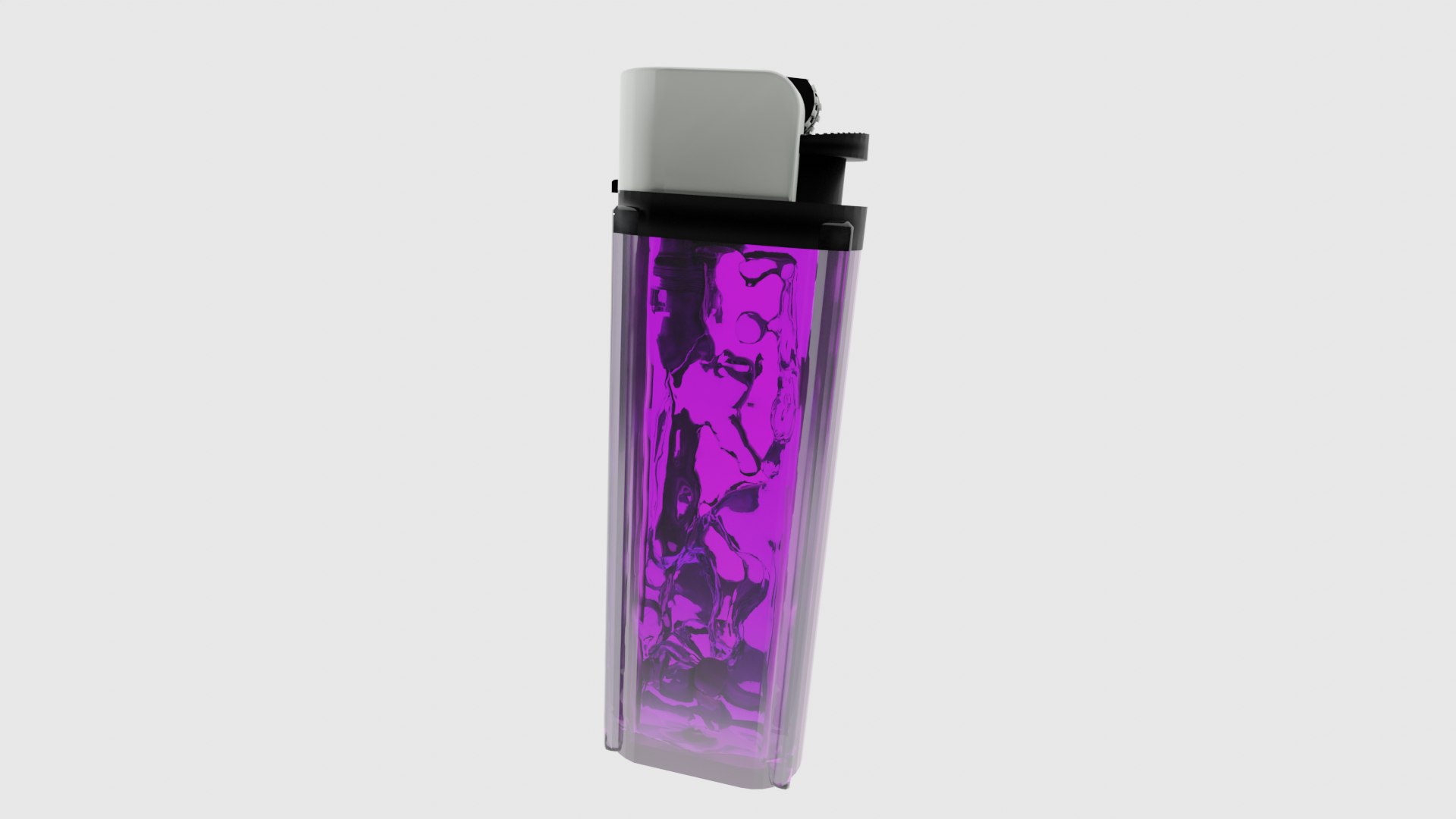 3D model Low Poly Game-Ready Lighter Transparent - TurboSquid 1980064