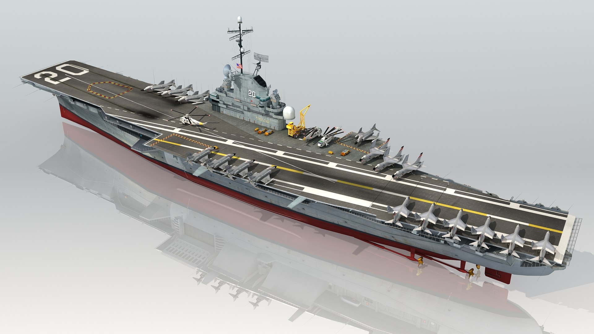 USS Bennington CV-20 3D - TurboSquid 2076743