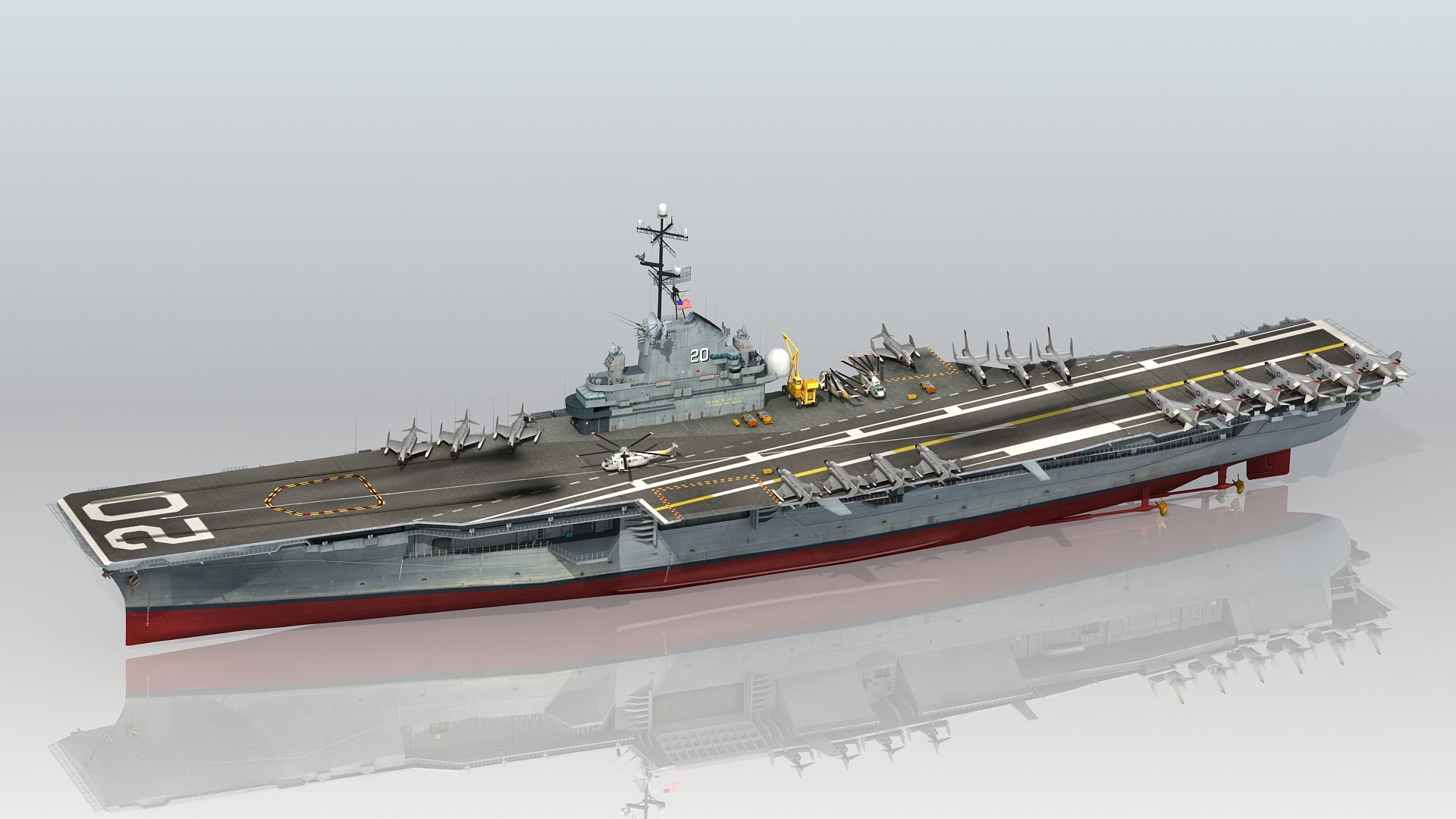 USS Bennington CV-20 3D - TurboSquid 2076743