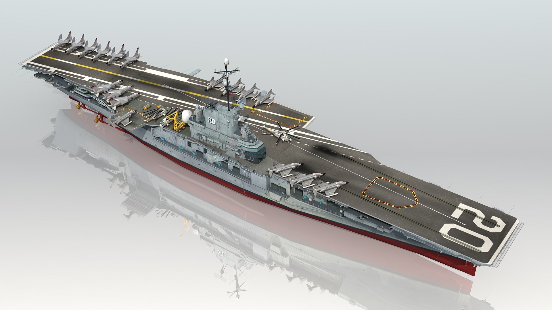 USS Bennington CV-20 3D - TurboSquid 2076743