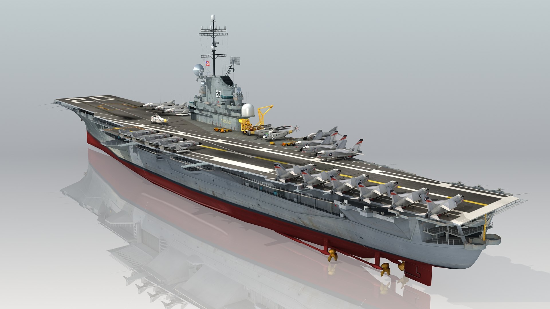 USS Bennington CV-20 3D - TurboSquid 2076743