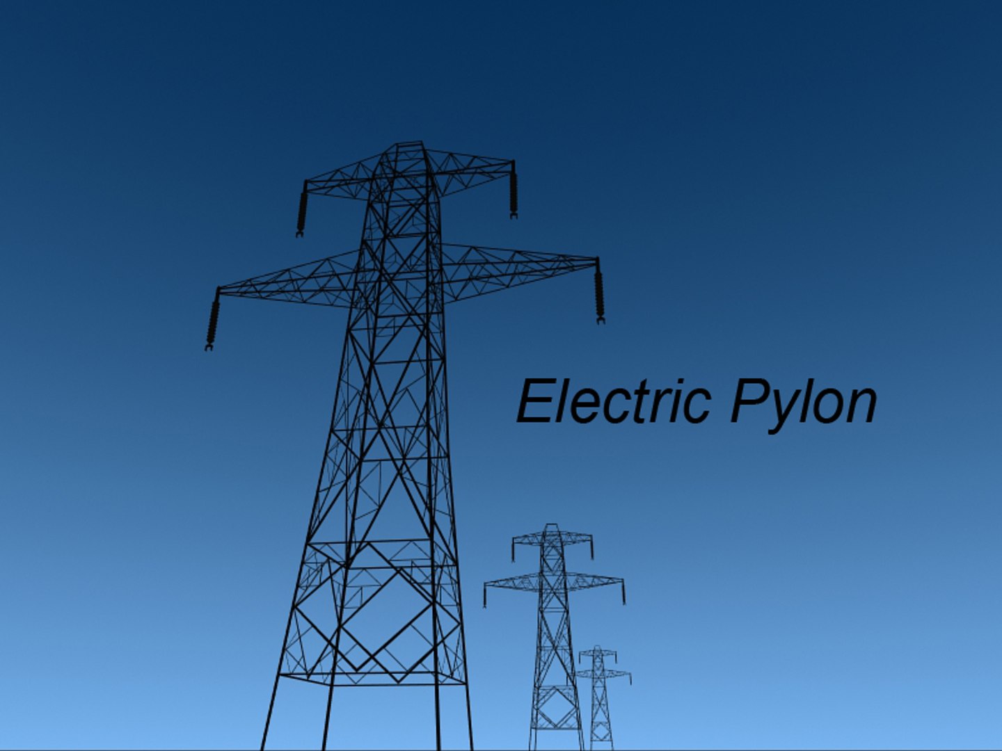 Electric Pylon 3d Model