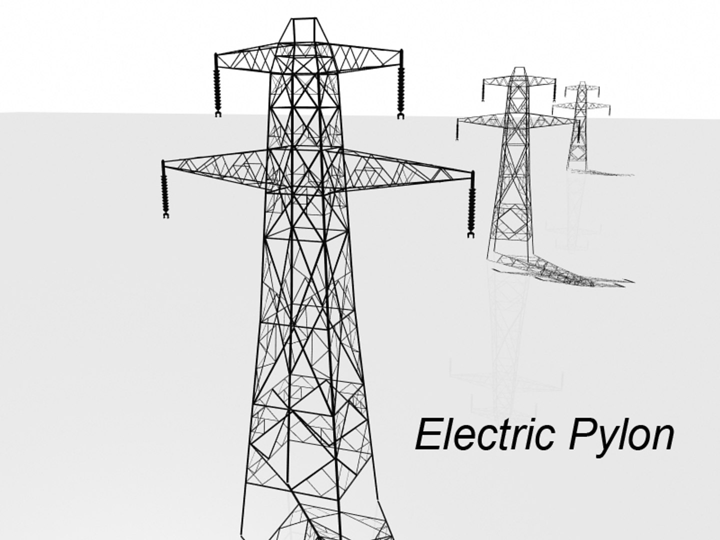 Electric Pylon 3d Model