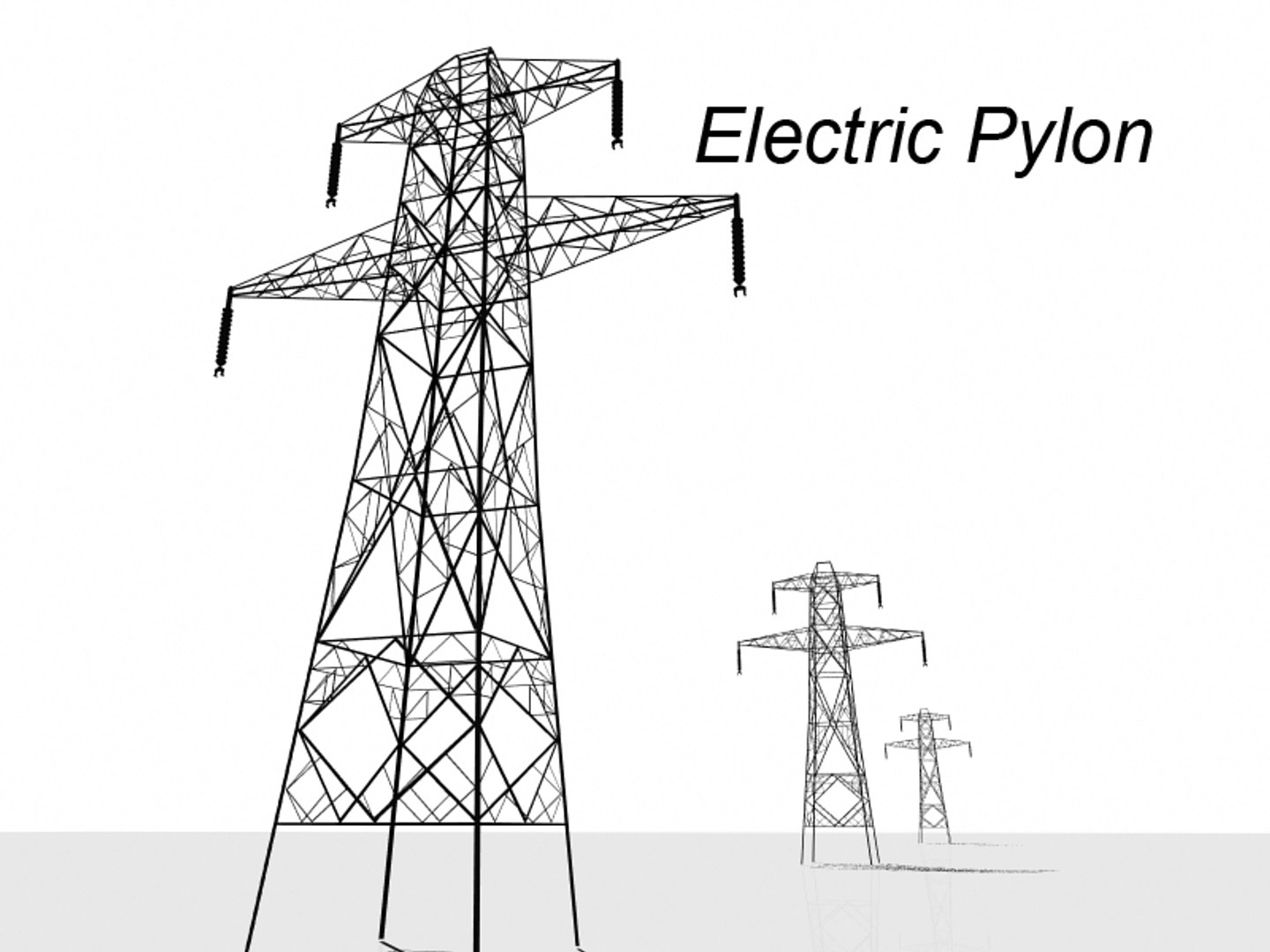 Electric Pylon 3d Model