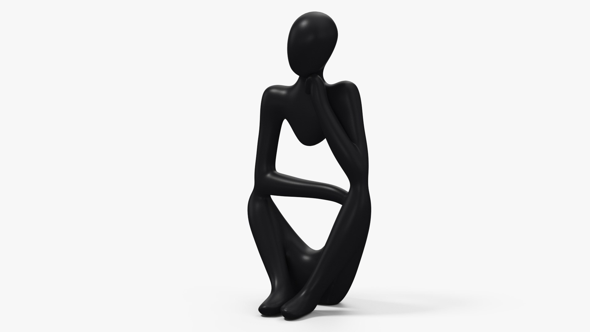 3D Artistic Human Sculpture Black Model - TurboSquid 2211526