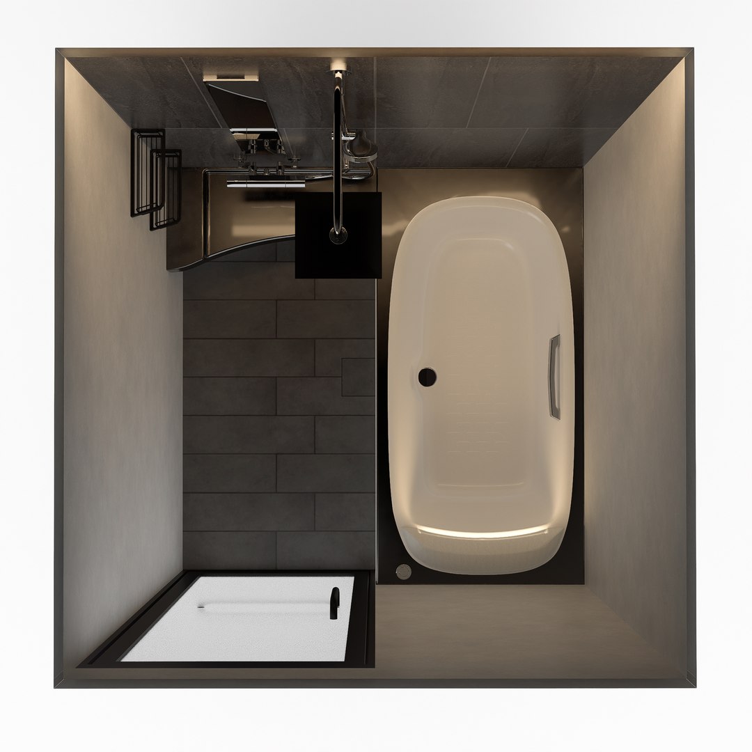 3D Model Japan UNIT BATHROOM 1616 LIXIL SPAGE - TurboSquid 2137934
