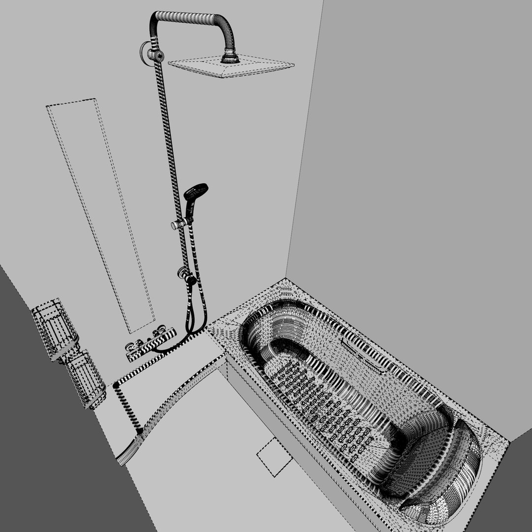 3D Model Japan UNIT BATHROOM 1616 LIXIL SPAGE - TurboSquid 2137934