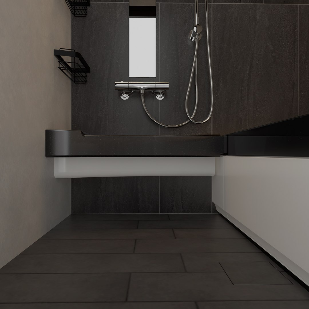 3D Model Japan UNIT BATHROOM 1616 LIXIL SPAGE - TurboSquid 2137934