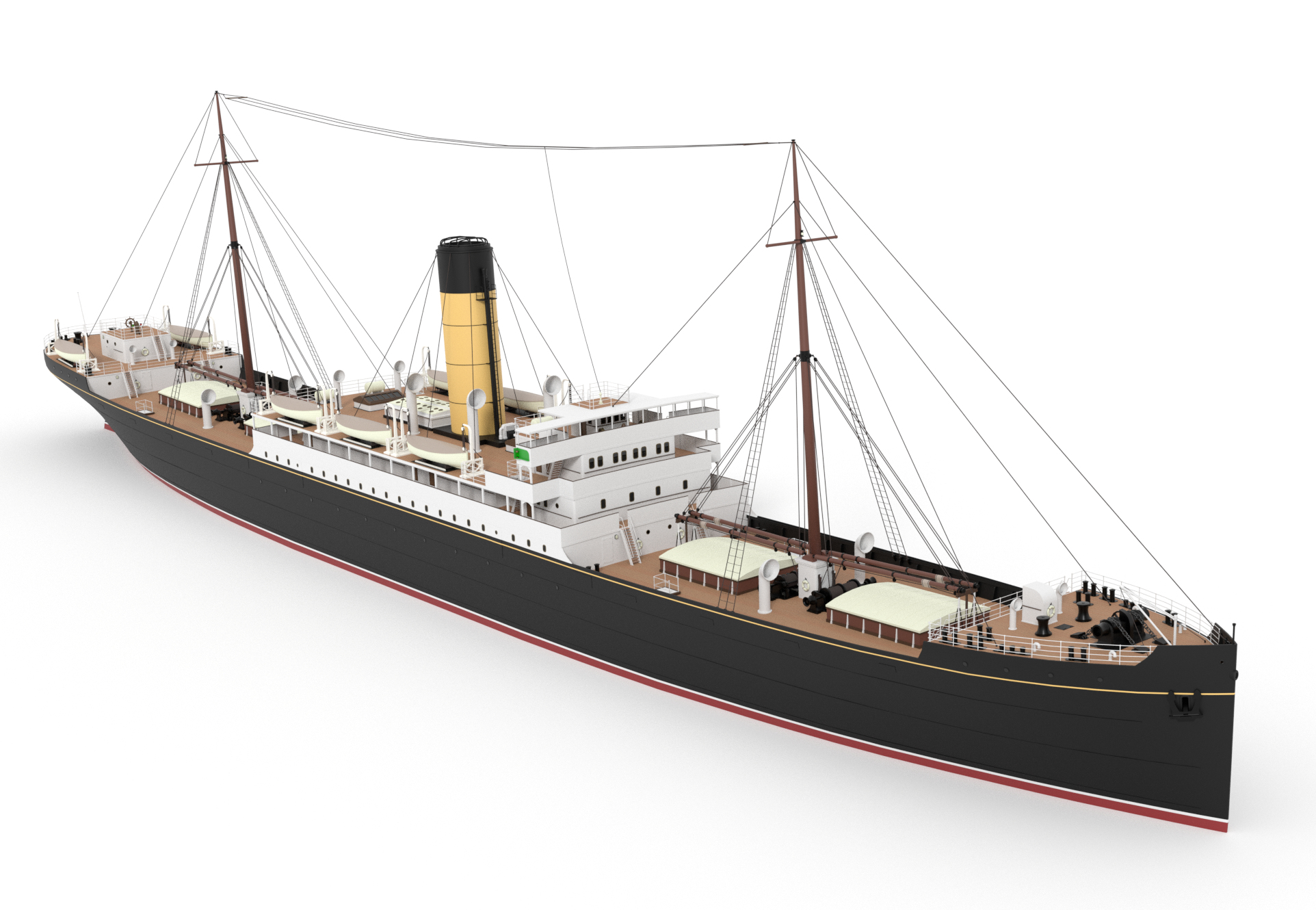 3D Steam Ship model - TurboSquid 1864904