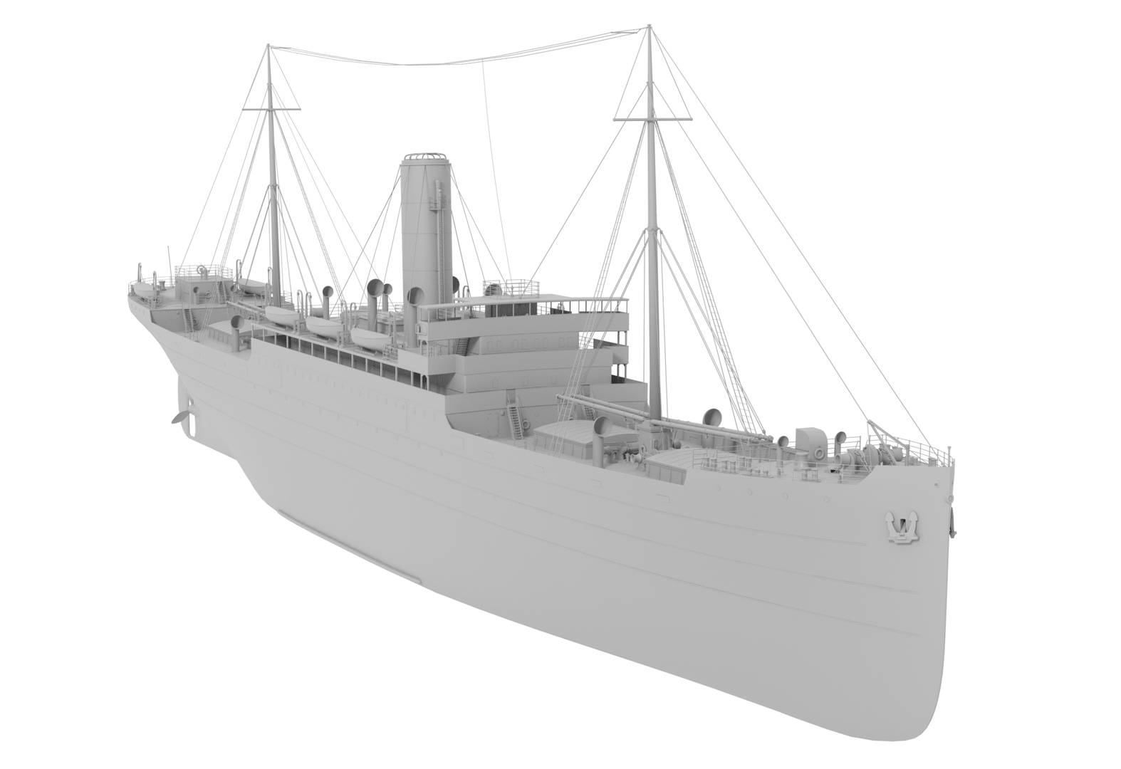 3D Steam Ship model - TurboSquid 1864904