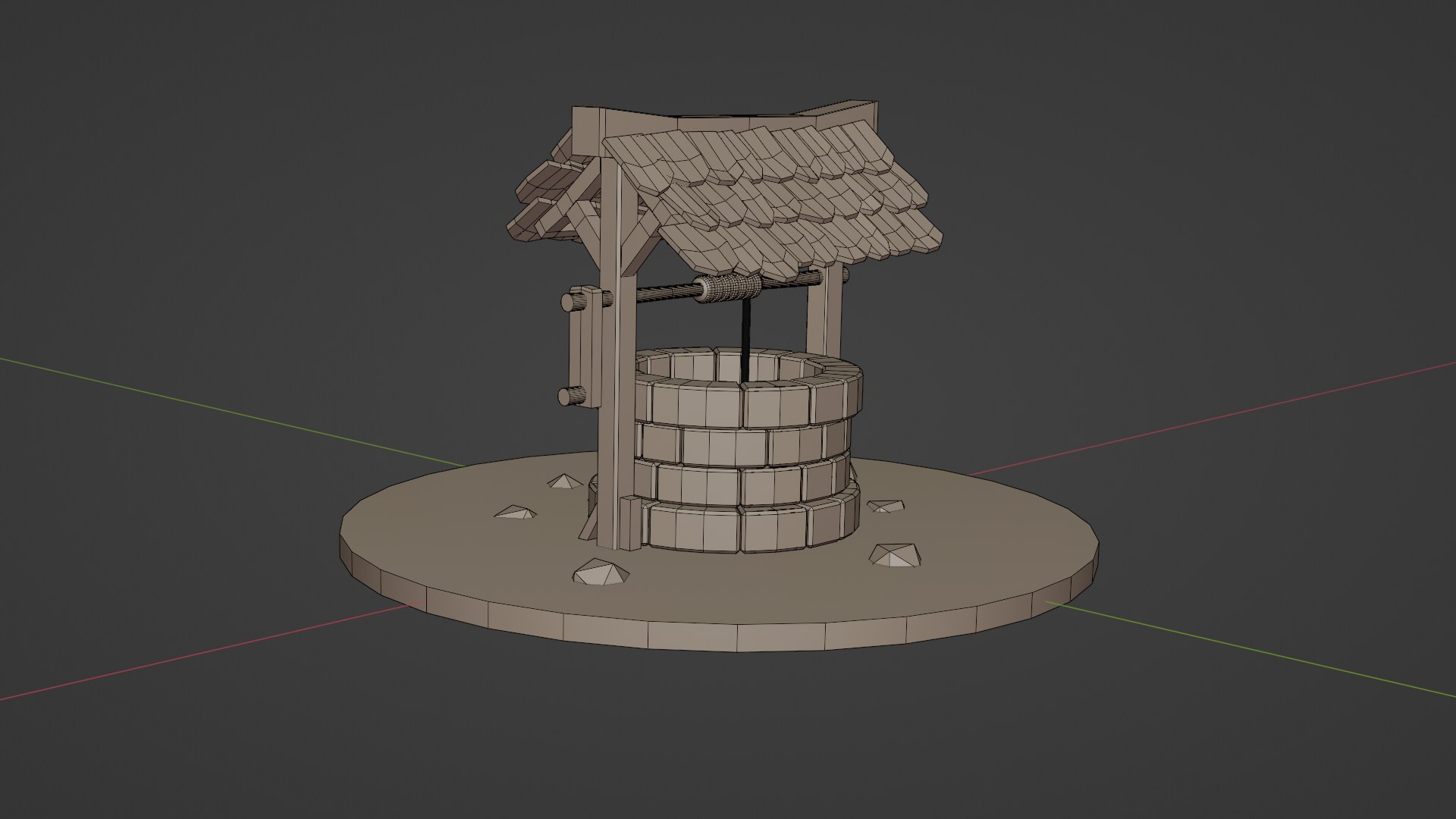 Water Well Stone Well Wood Ston Vintage Medieval Well 3D - TurboSquid ...