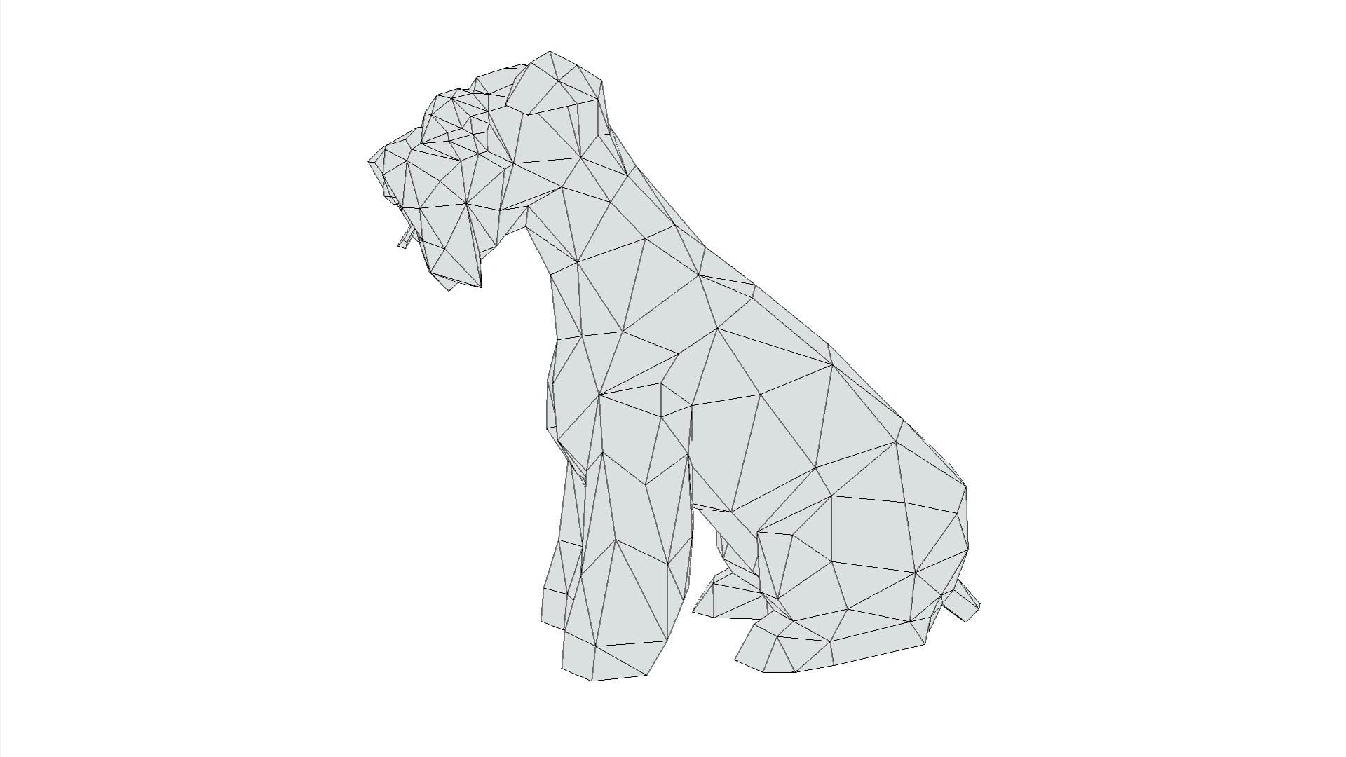 3D Model Schnauzer Dog Figure - TurboSquid 2281682