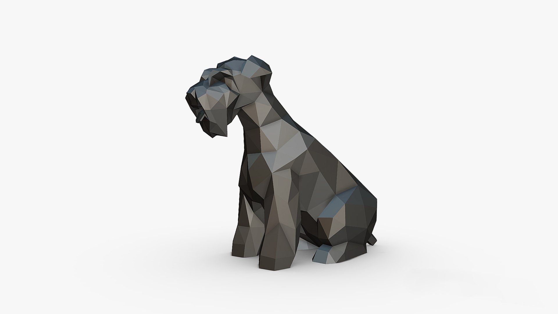 3D Model Schnauzer Dog Figure - TurboSquid 2281682