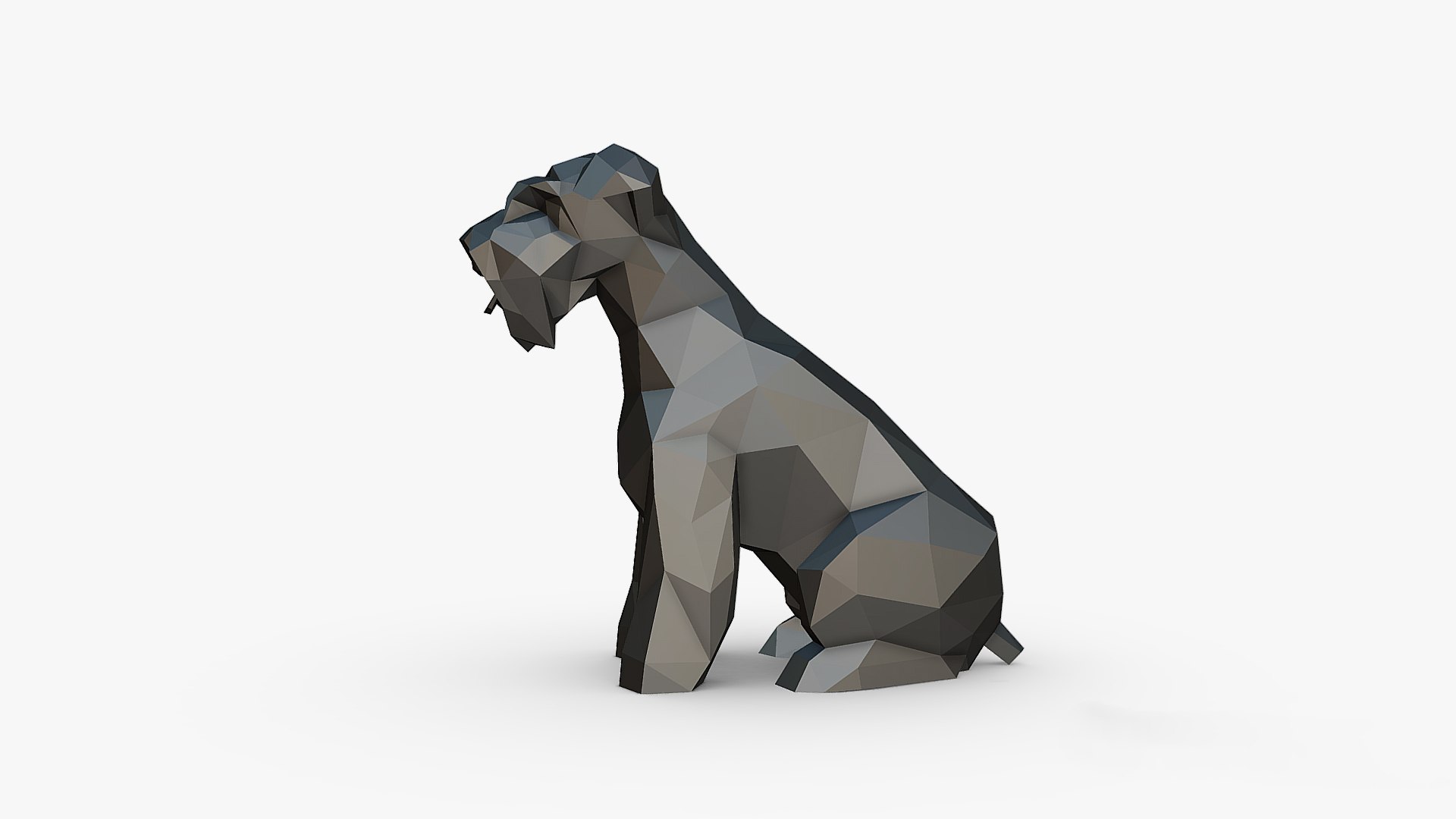 3D Model Schnauzer Dog Figure - TurboSquid 2281682