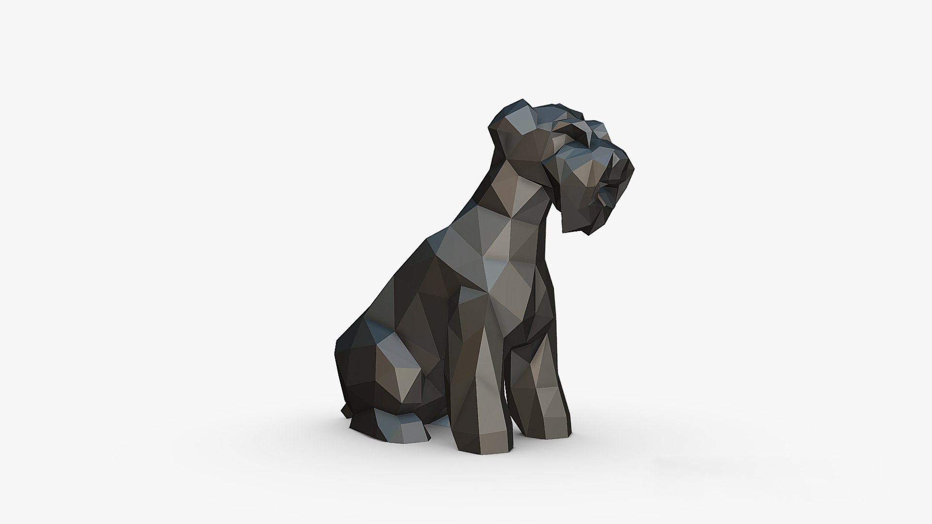 3D Model Schnauzer Dog Figure - TurboSquid 2281682