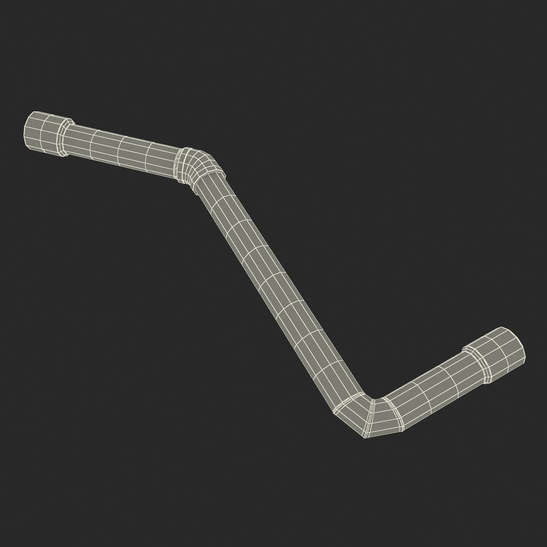 3d broken iron pipe 14 model