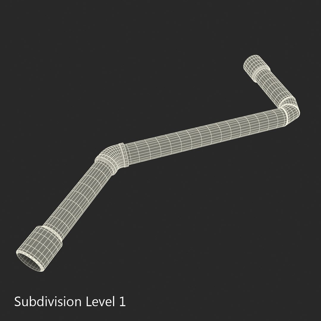 3d broken iron pipe 14 model