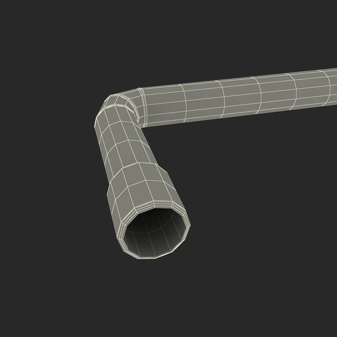 3d broken iron pipe 14 model