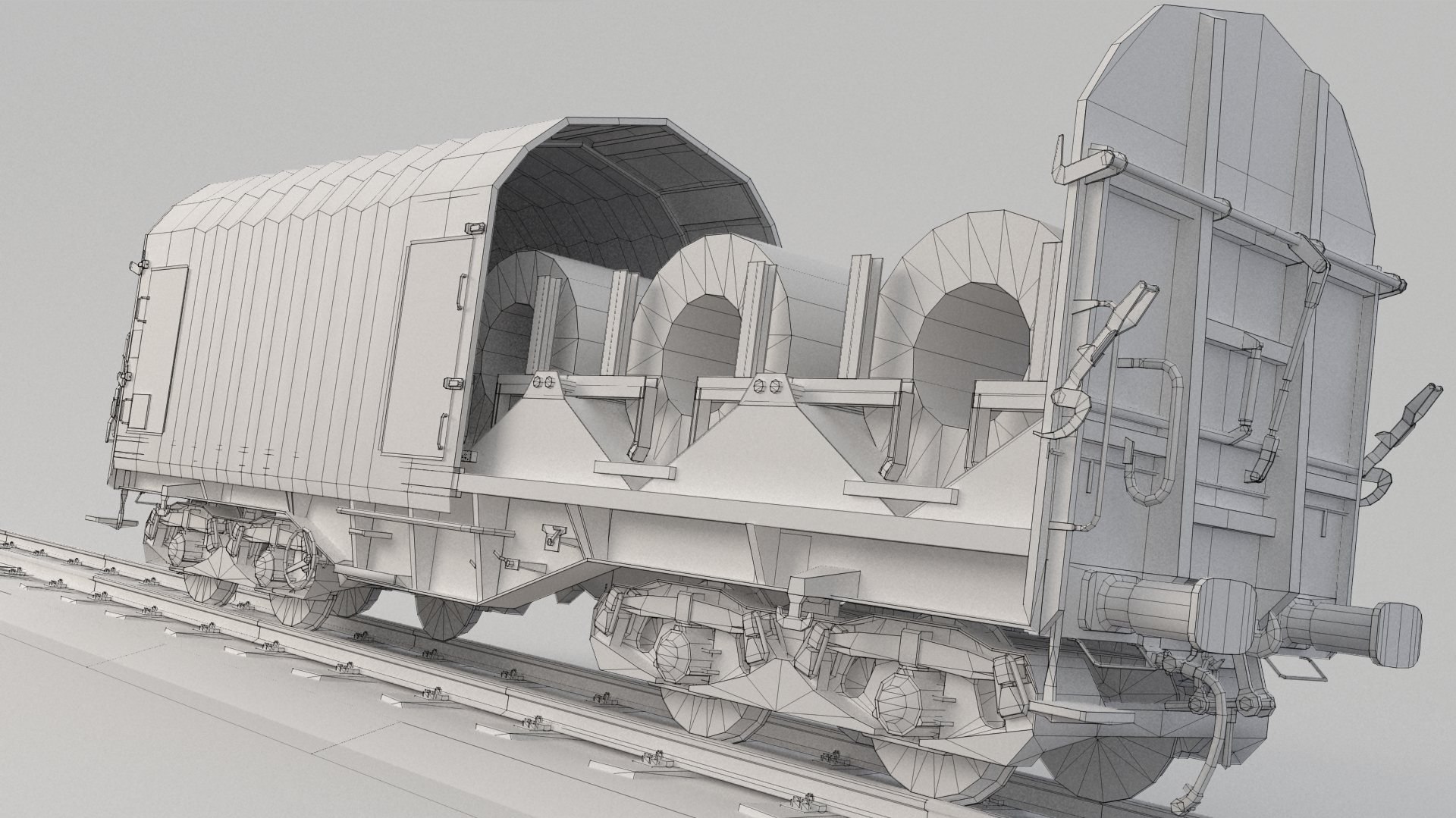 3D Container Train Spool Model - TurboSquid 1524244