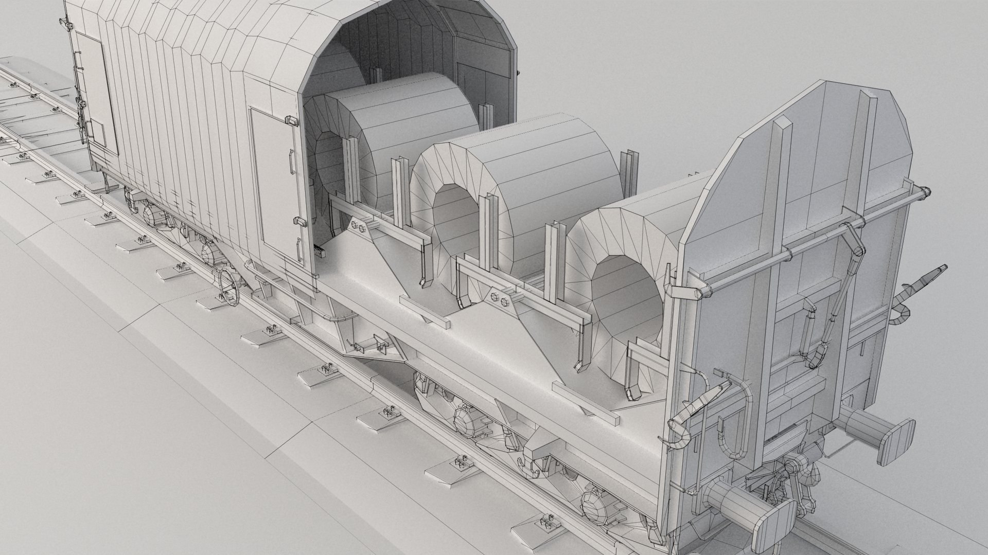 3D Container Train Spool Model - TurboSquid 1524244