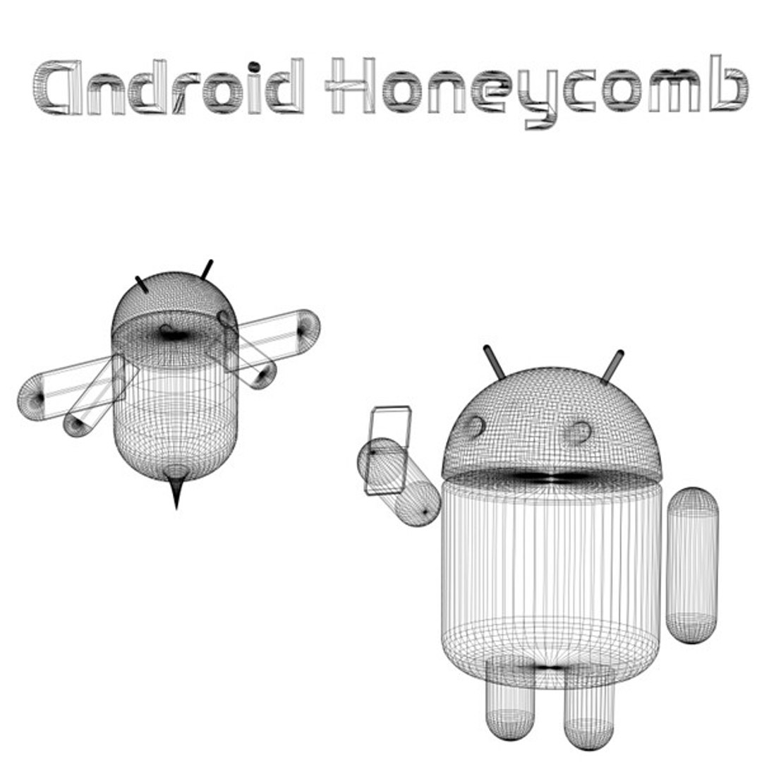 Google Android Honeycomb Characters 3d 3ds