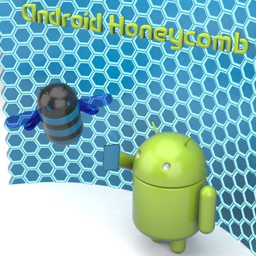 Google Android Honeycomb Characters 3d 3ds