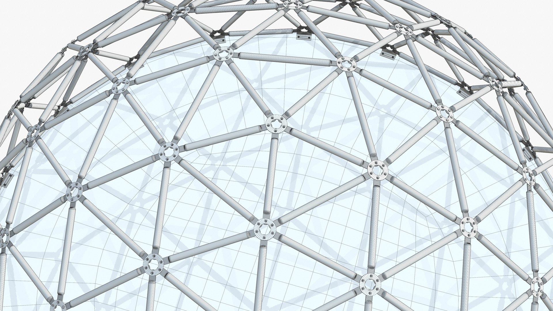 Geodesic Dome V4 3D model - TurboSquid 1870477