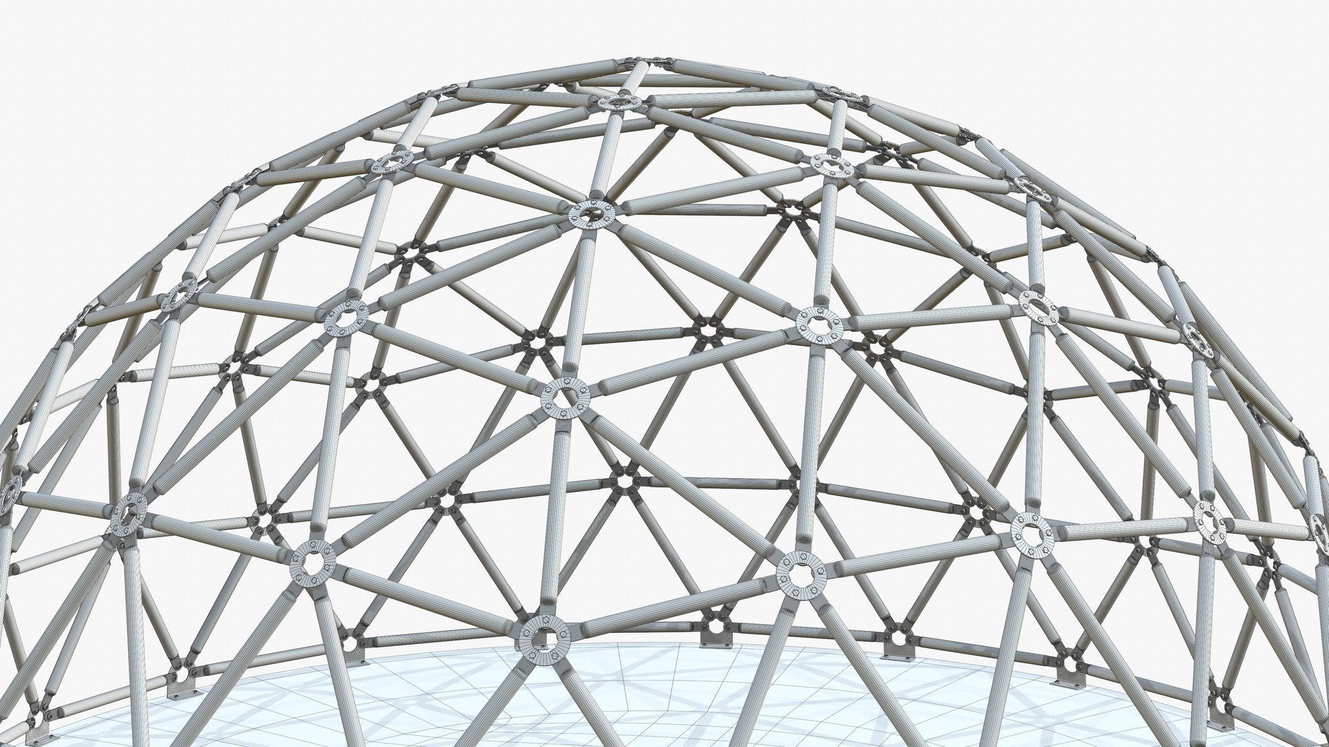Geodesic Dome V4 3D model - TurboSquid 1870477