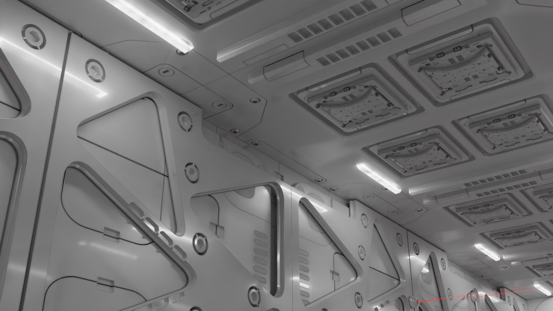Sci-fi Interior Coridor 3D Model - TurboSquid 2225625