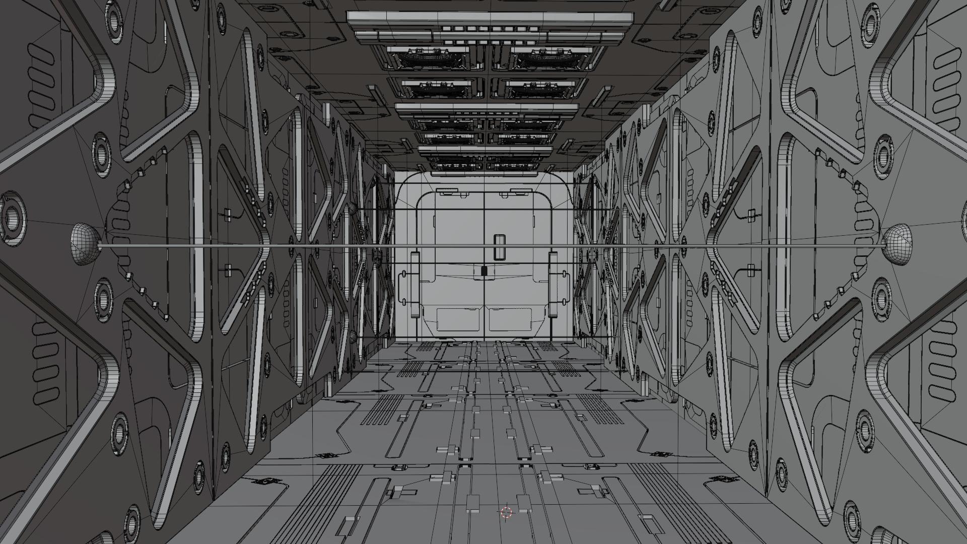 Sci-fi Interior Coridor 3D Model - TurboSquid 2225625