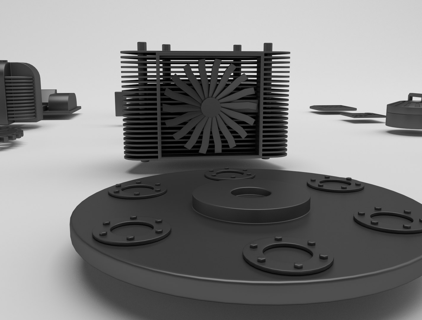 Technical Parts 3d Model