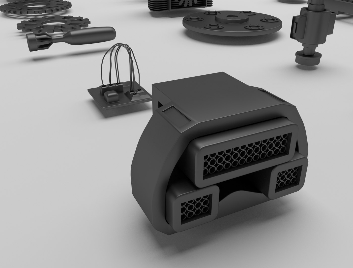 Technical Parts 3d Model