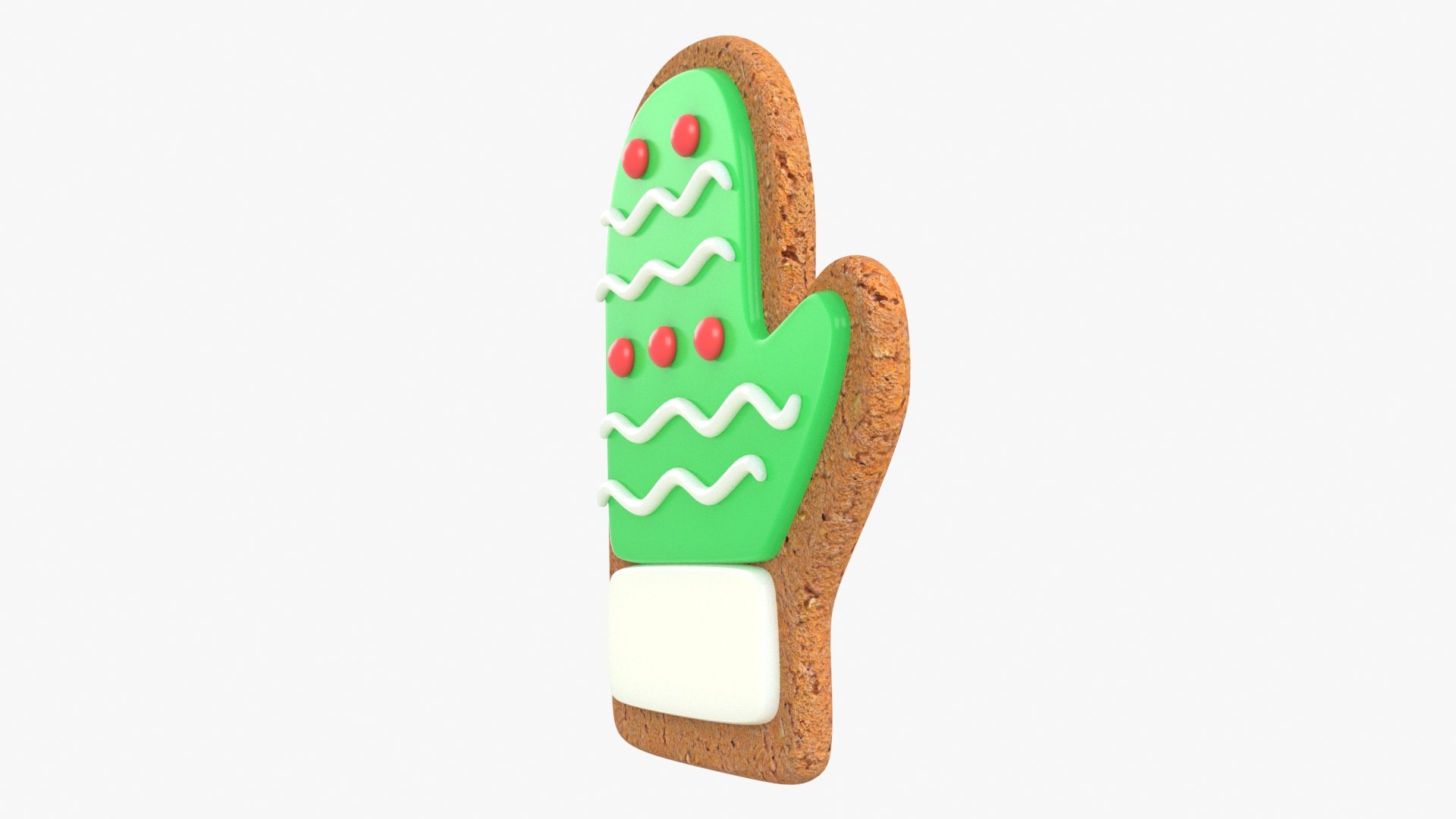 3D Gingerbread Glove Christmas Cookie - TurboSquid 1653752
