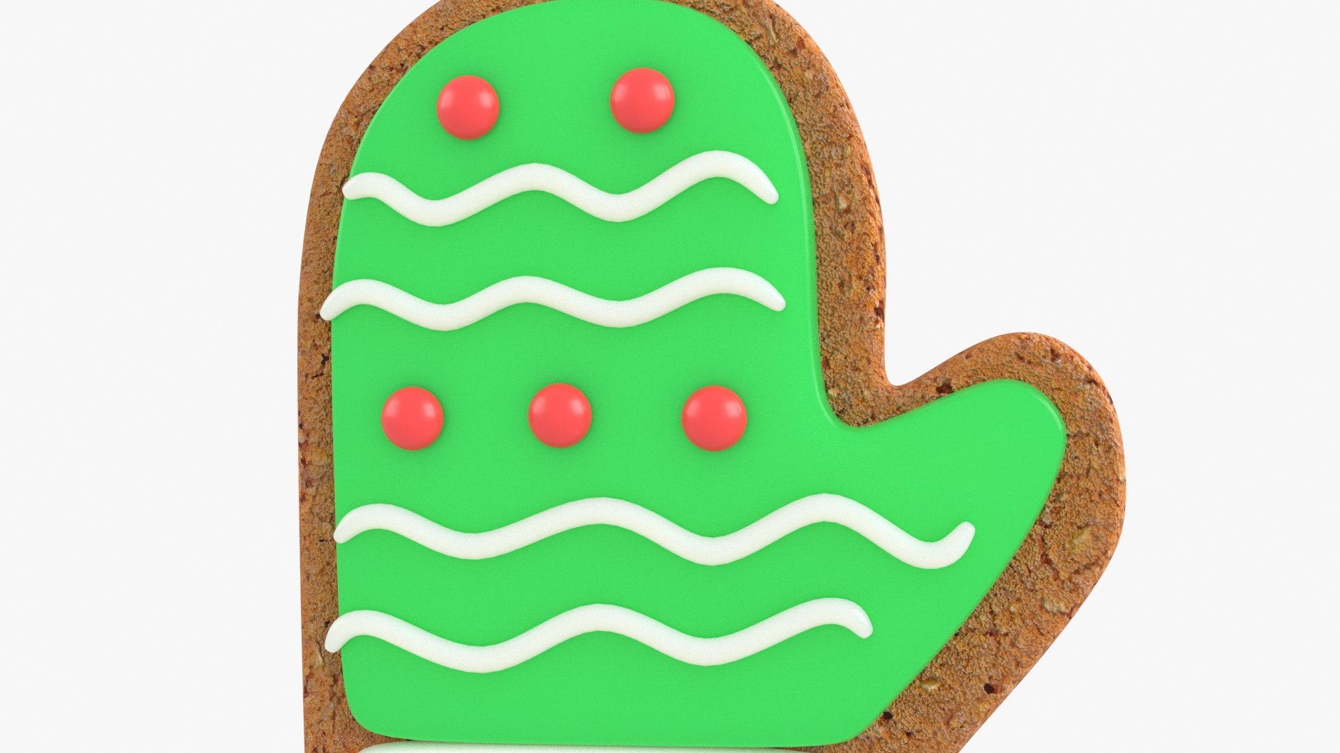 3D Gingerbread Glove Christmas Cookie - TurboSquid 1653752
