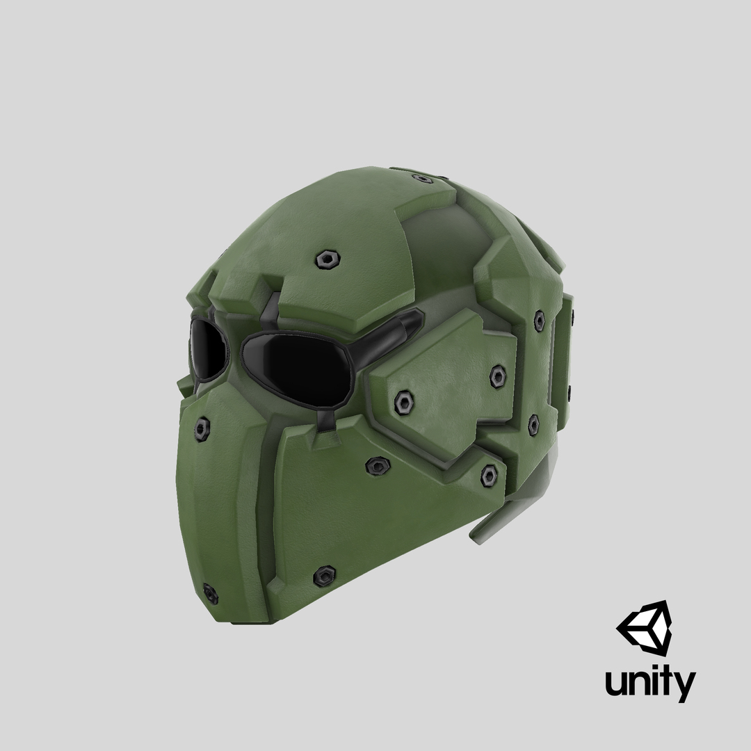 3D model kevlar tactical mask olive - TurboSquid 1334447